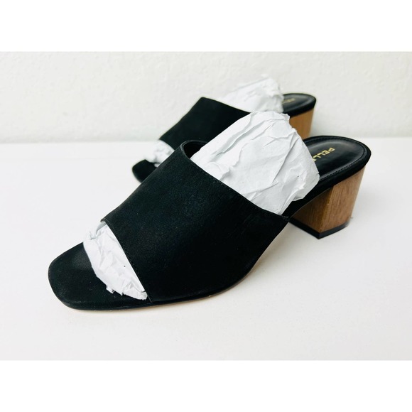 Pelle Moda | Shoes | Pelle Moda Black Nubuck Leather Sandals 75 Euc ...